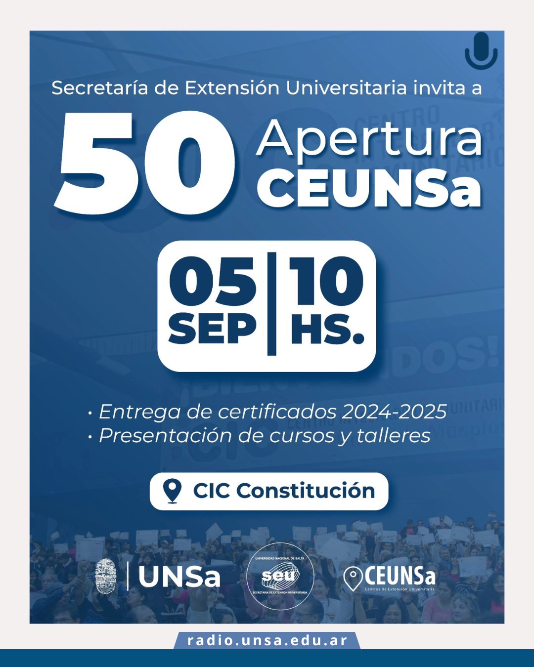 Acto de inauguración del CEUNSa Nº 50